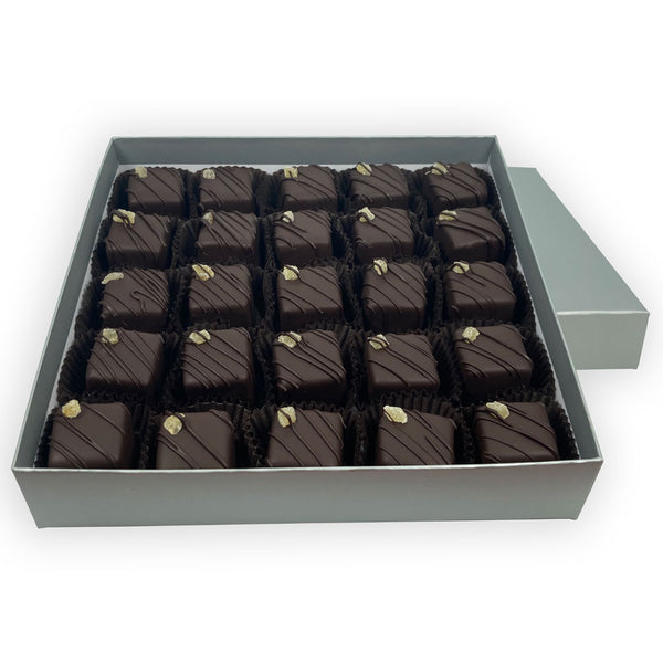 Ginger Dark Chocolate Truffles: 25-Piece Bulk Box - Dilettante Mocha Café