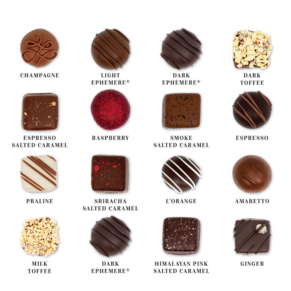16-Piece Premier Chocolate Collection - Dilettante Mocha Café